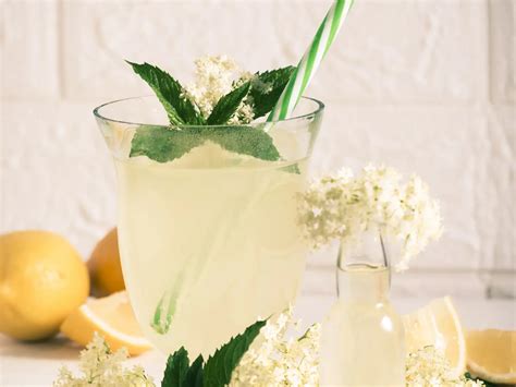 Selbstgemachte Limonade mit Holunderblüten Rezept