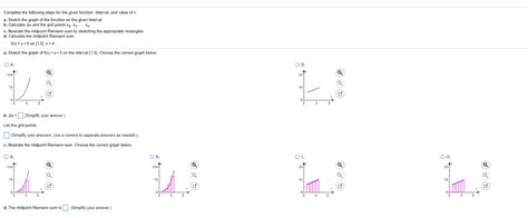 solved complete the following steps for the given function