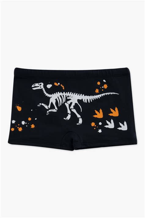 Sunga boxer infantil fóssil dino Muda a cor no sol Lojista Dedeka