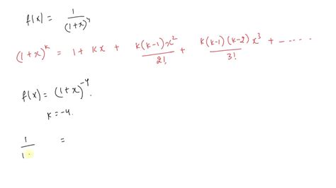 solved using a binomial series in exercises 21 26 use the binomial series to find the maclaurin