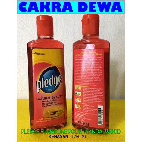Jual PLEDGE Polish Sandalwood Cairan Pembersih Furniture Kemasan 170 ML