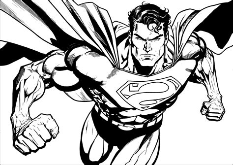 Superman Volant Coloriages De Superman Imprimer Pour Enfants
