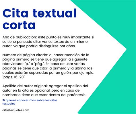 Tipos De Citas Textuales Largas Cortas Tutorial
