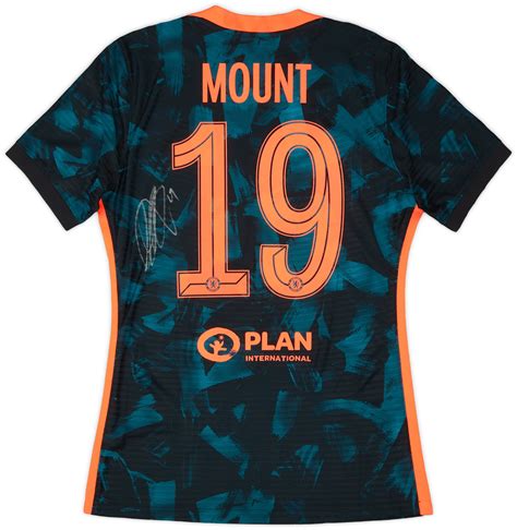 2021 22 Chelsea Player Issue Signed Third Shirt Mount 19 As New M