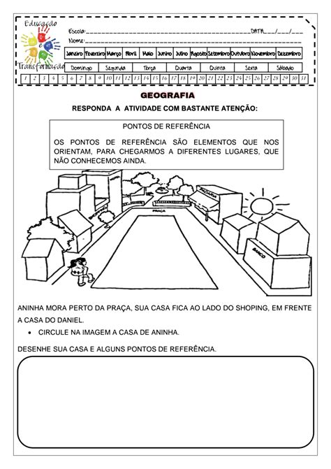 Atividade De Geografia 2 Ano Localização