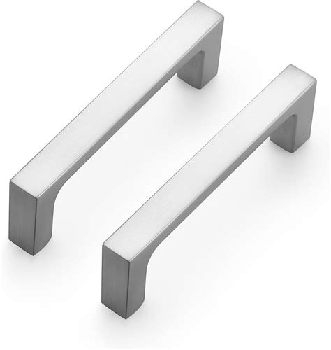 Ravinte 30 Pack Solid 3 Inch Kitchen Square Cabinet Handles Brushed