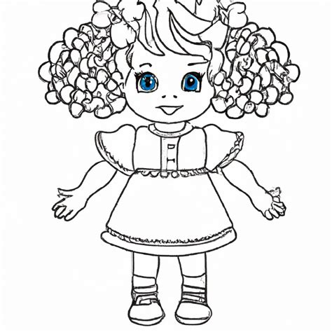 Ador Veis Desenhos De Bonecas Para Imprimir E Colorir