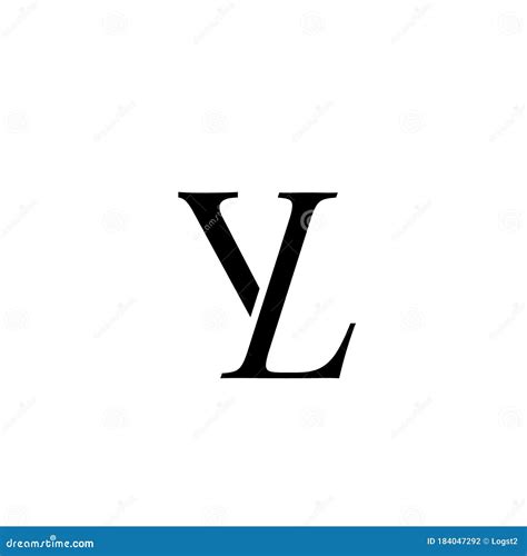 yl vector logo y l letters of the alphabet emblem stock vector illustration of concept
