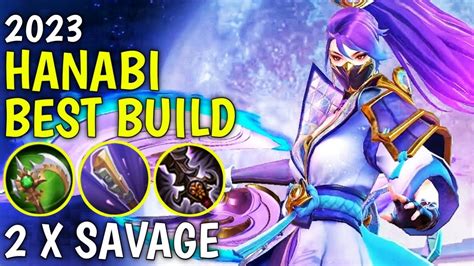 HANABI BEST BUILD 2023 TOP 1 GLOBAL HANABI BUILD HANABI NEW SKIN