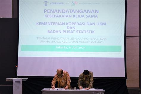 KemenKopUKM Dan BPS Perkuat Pendataan Koperasi Dan UMKM