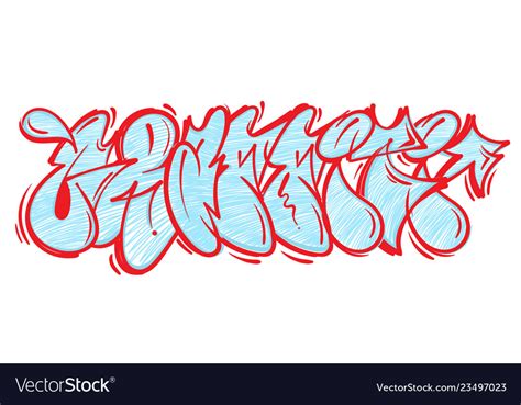Underground Graffiti Lettering Royalty Free Vector Image