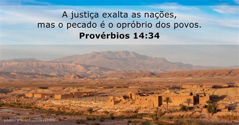 7 de outubro de 2022 Versículo da Bíblia do dia Provérbios 14 34
