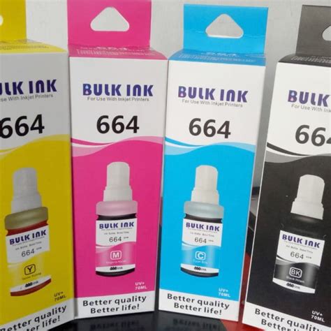 Tinta Printer Epson Original Bulk Ink Satu Set C M Y K