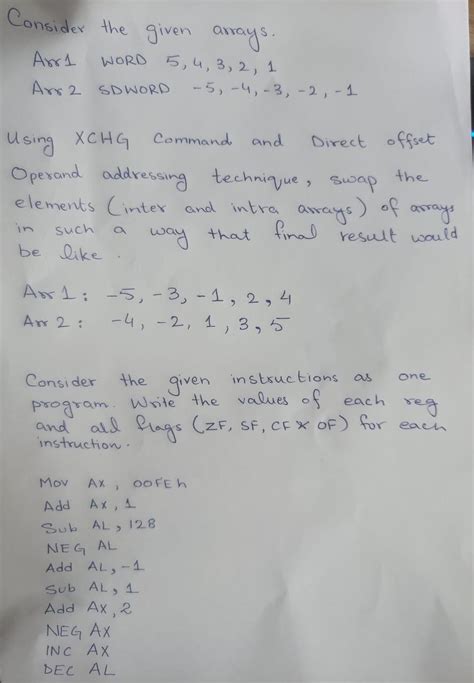 Solved Consider The Given Arrays Arr Word Arr Chegg