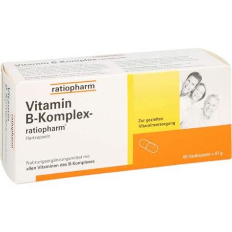 VITAMIN B KOMPLEX Ratiopharm Kapseln 60 St PZN 04132750 EBay