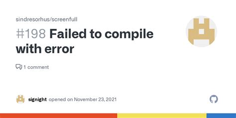 Failed To Compile With Error Issue 198 Sindresorhus Screenfull