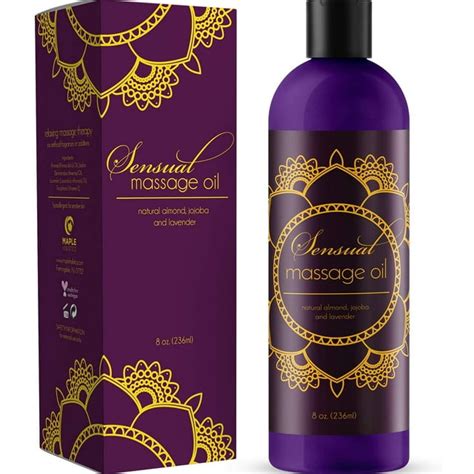 Aromatherapy Sensual Massage Oil For Couples Lavender Massage Oil For Intimacy With Essential