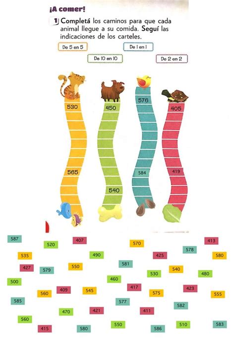 Escalas numéricas worksheet Numéricas Sucesiones numericas