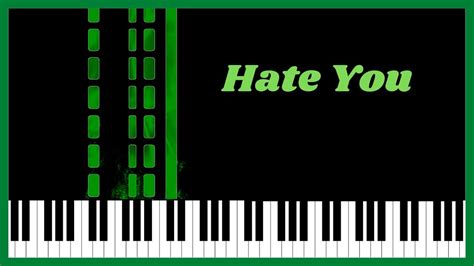 Hate You Jordi Tutorial De Piano YouTube