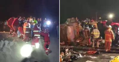 Tragedia En Tacna Triple Choque En Carretera Costanera Deja 10 Muertos
