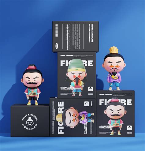 IP design tide play blind box design 三国人物IP设计 on Behance