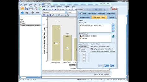 Creating A Simple Bar Chart In Spss Youtube