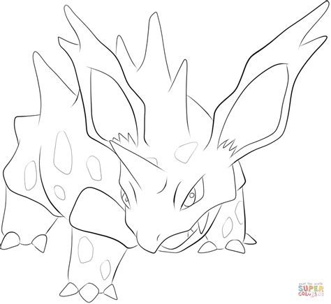 Dibujo De Nidorino Para Colorear Dibujos Para Colorear Imprimir Gratis