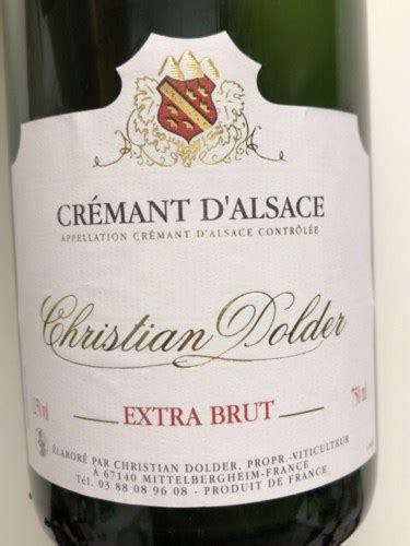 Christian Dolder Crémant d Alsace Extra Brut Vivino France