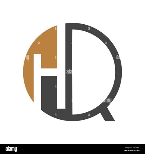 QH HQ Q AND H Abstract Initial Monogram Letter Alphabet Logo Design