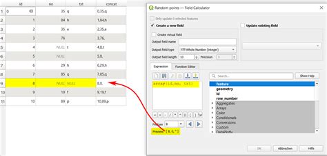 Attribute Table QGIS Expressions Creating An Array Based On Integer