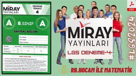 MİRAY YAYINLARI LGS KURUMSAL DENEME 4 LGS MATEMATİK PDF LİNK YouTube