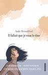 Il Fallait Que Je Vous Le Dise Aude Mermilliod Babelio