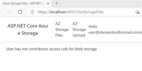 Adding Aspnet Core Authorization For An Azure Blob Storage And Azure Ad Users Using Role