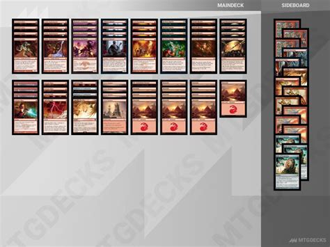 Pauper Sticker Goblins Deck By Psalm Aguilar MTG DECKS