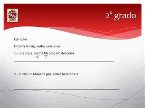 LA ORACIÓN GRAMATICAL 2 GRADO YouTube