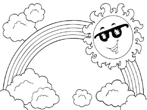 Coloriage Arc en ciel le dessin à imprimer de Tête à modeler 5