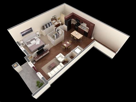 50 One 1 Bedroom Apartment House Plans Architecture Design