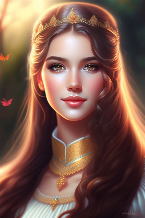 Lexica Realistic Beautiful Gorgeous Natural Cute Fantasy Elegant Lovely Princess Girl Art