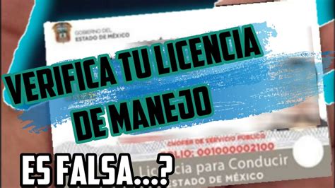 COMO CHECAR MI LICENCIA DE CONDUCIR VERIFICA TU LICENCIA DE MANEJO