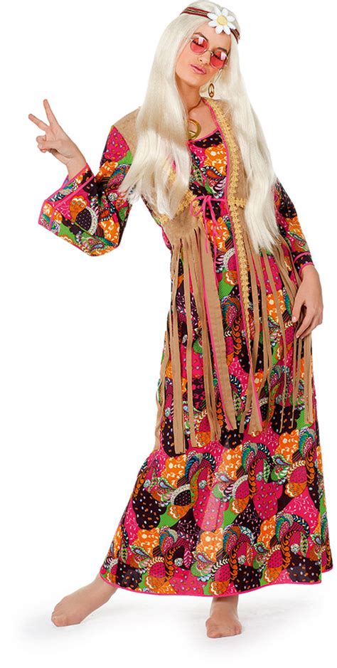 Hippie Kost M Damen Flower Power Er Er Jahre Kleid Damen Kost M