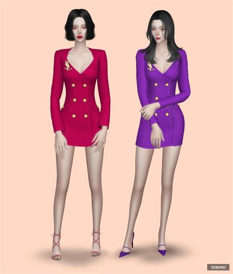 Soboro Soboro Ysl Blazer Dress New Mesh Swatch Blazer