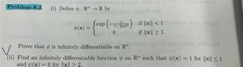 solved problem 8 3 i define ϕ rn→r by