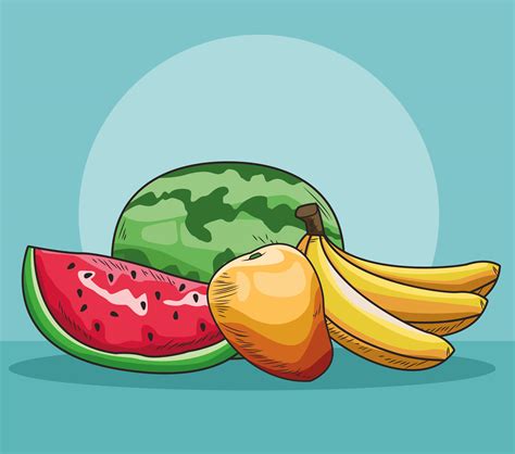 Dibujos Animados Para Dibujar Frutas Dibujos Frutas Y