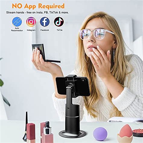 Auto Face Tracking Phone Holder Rotation Camera Stand Tracking
