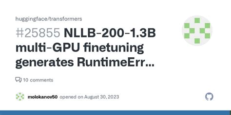 Nllb B Multi Gpu Finetuning Generates Runtimeerror Expected All