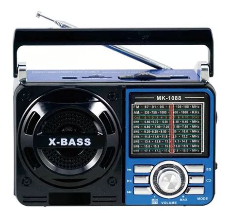 Rádio Radinho Am Fm A Pilha E Tomada Sw Pendrive Sd Usb