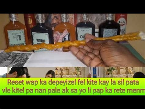 Reset Wap Ka Depeyizel Fel Kite Kay La Sil Pata Vle Kitel Pa Nan Pale