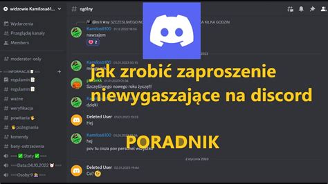 Jak Zrobi Zaproszenie Niewygaszaj Ce Na Discord Poradnik Youtube