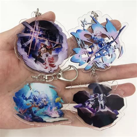 GAMES HONKAI STAR Rail Key Chain Cosplay Himeko Bronia Acrylic Pendant