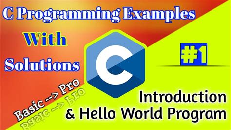 quick introduction to c programming with hello world program helloargha helloworld c